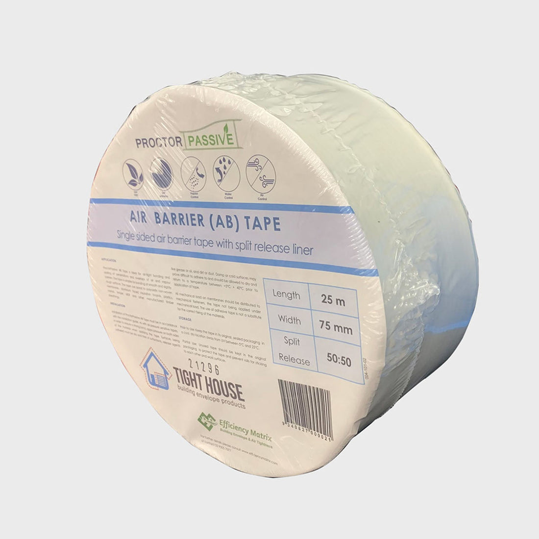Corner Master Air Barrier Membrane Tape 75mm Split Release (25 metres ...